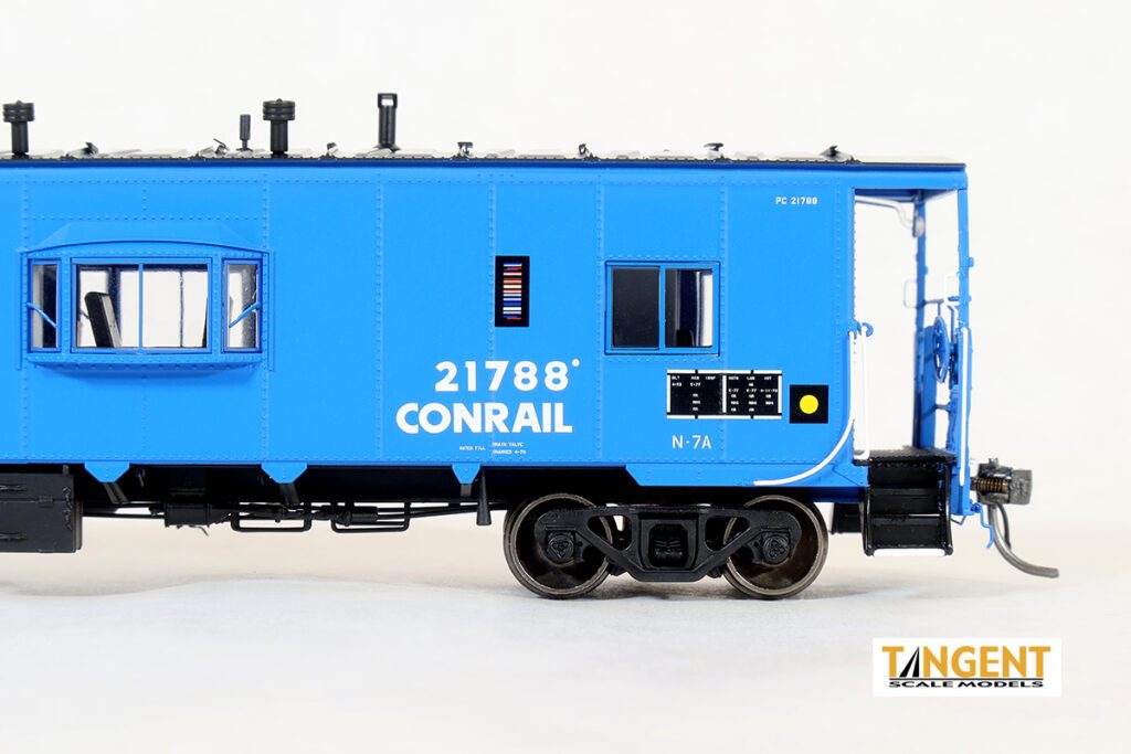 Conrail (CR) N7A Blue Repaint 1979+ DSI/SLCC Bay Window Caboose - Tangent Scale Models