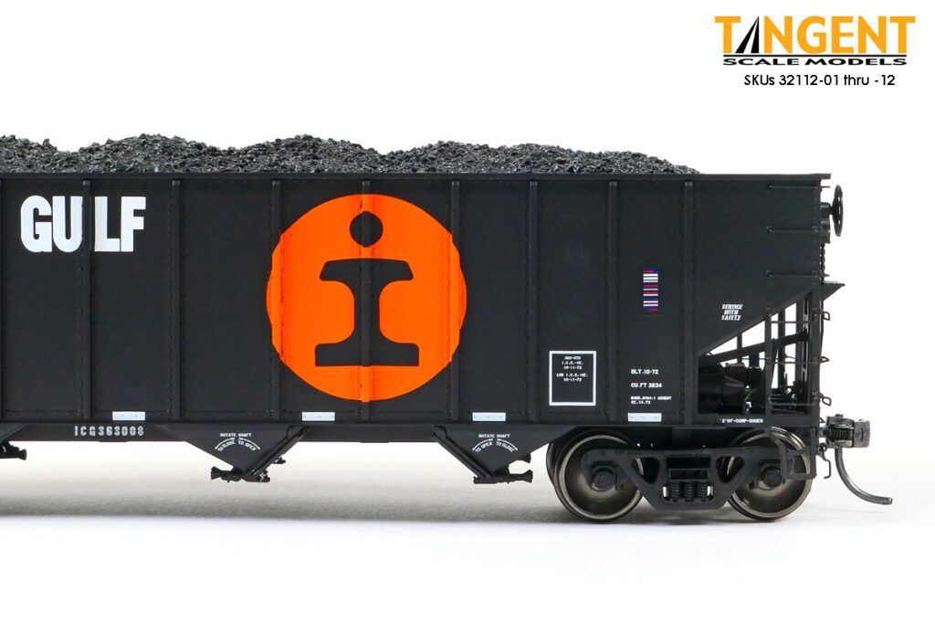 SOLD OUT: Illinois Central Gulf (ICG) "Delivery Black 1972" IC Centralia Shops 3834CuFt Quad ...