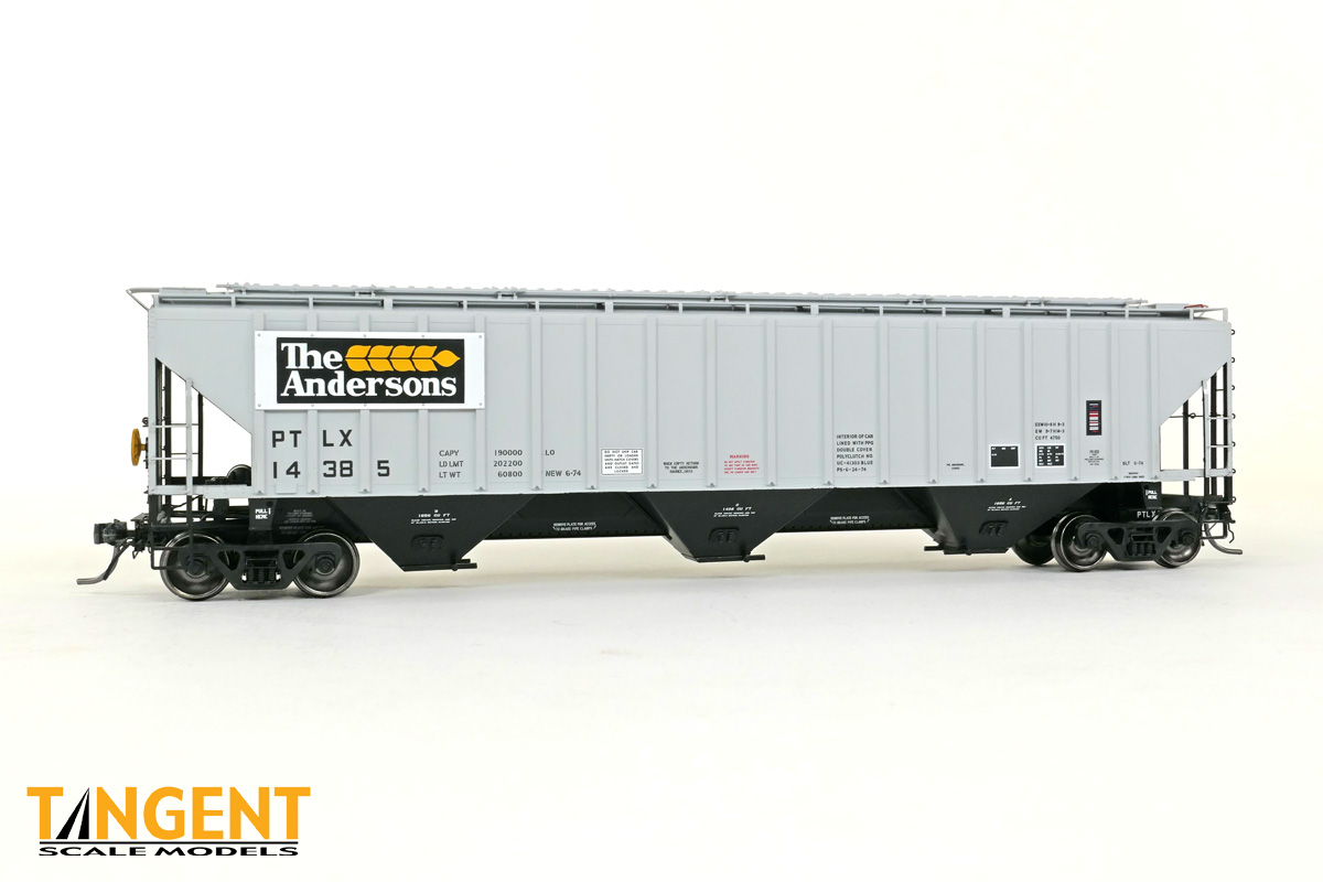 Pullman Transport Leasing Company (PLTX) "The Andersons 1974" PS4750 Covered Hopper - Tangent ...