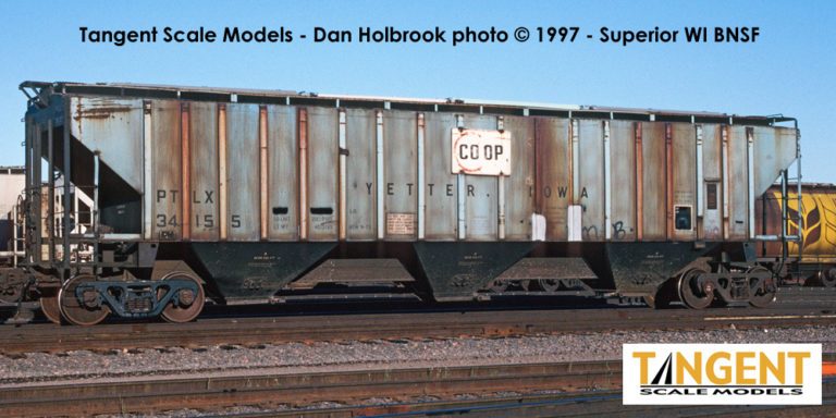 SOLD OUT: PTLX "COOP Yetter IA 1973" PS4750 Covered Hopper - Tangent ...