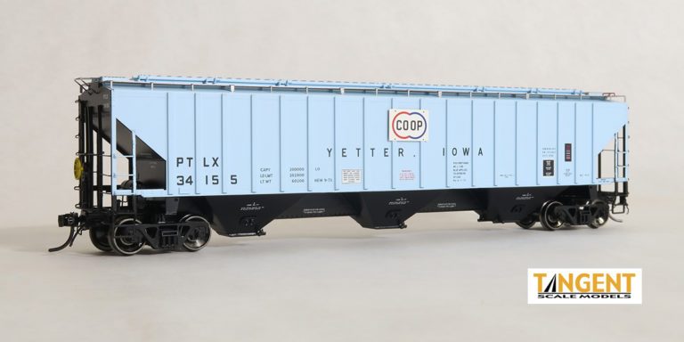 SOLD OUT: PTLX "COOP Yetter IA 1973" PS4750 Covered Hopper - Tangent ...