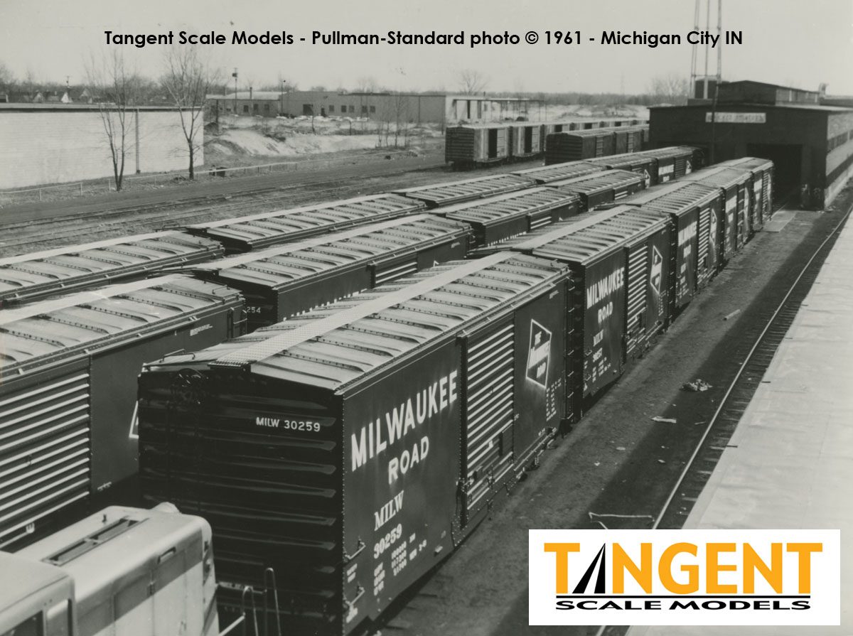 Milwaukee Road Box Car Sliding Door Ho Scale Rolling Stock Milwaukee ...