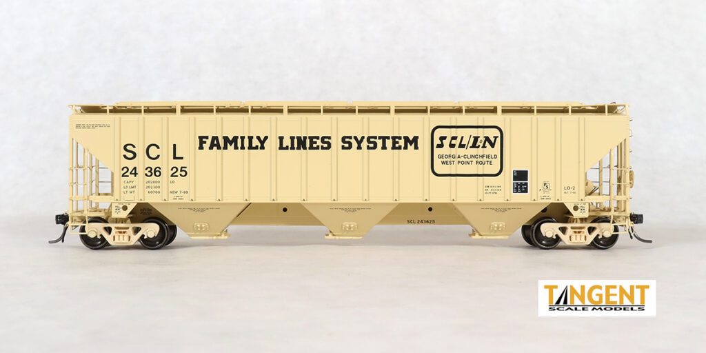 SCL Family Lines "Original 7-1980" PS4750 Covered Hopper - Tangent Scale Models