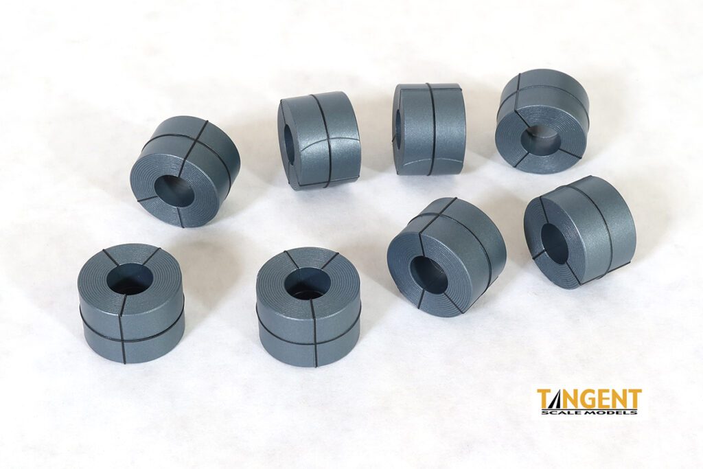 Banded Steel Coils 8-Pack - Painted and Assembled - Tangent Scale Models