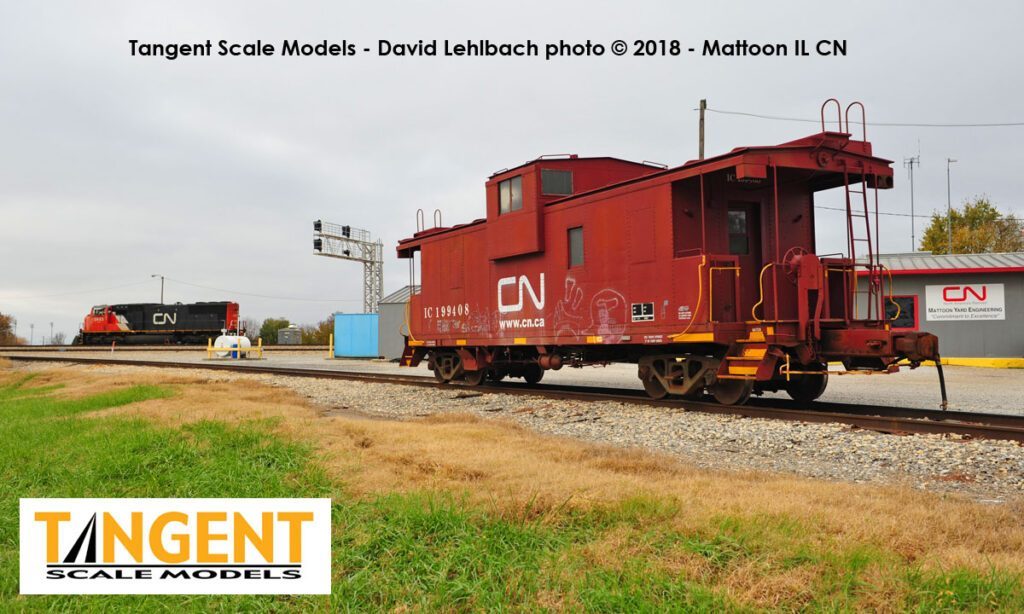 SOLD OUT: Canadian National (CN) Oxide Red Repaint 2005+ IC Centralia Steel Wide-vision Caboose ...
