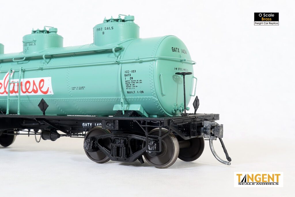 Proto-48 GATX "Celanese" Green 1952+ GA 6,000 Gal 3-Compartment Tank ...