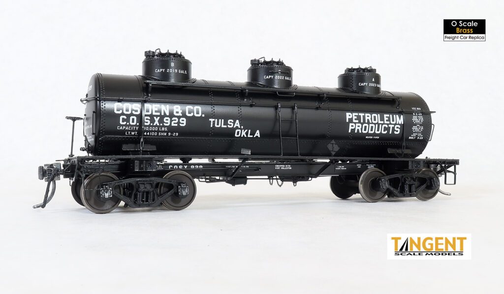 Proto-48 COSX "Cosden & Co. Tulsa OK" 1929+ GA 6,000 Gal 3-Compartment ...