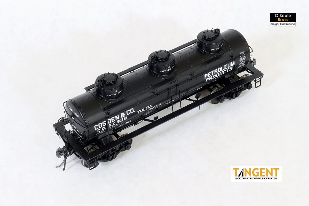 OS2R COSX "Cosden & Co. Tulsa OK" 1929+ GA 6,000 Gal 3-Compartment Tank ...