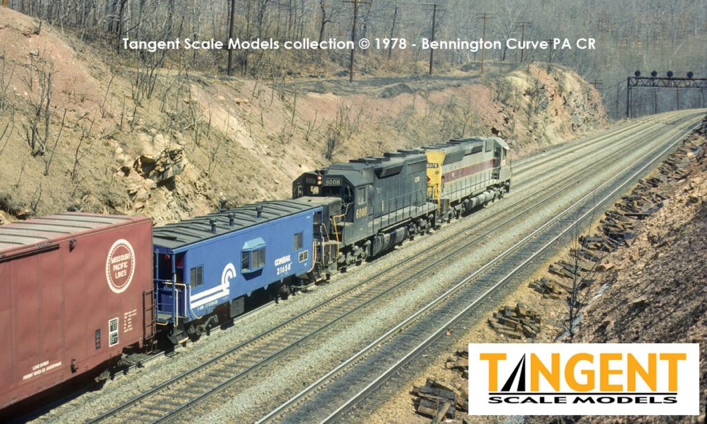 Conrail (CR) N7 Blue Repaint 1977+ DSI/SLCC Bay Window Caboose ...