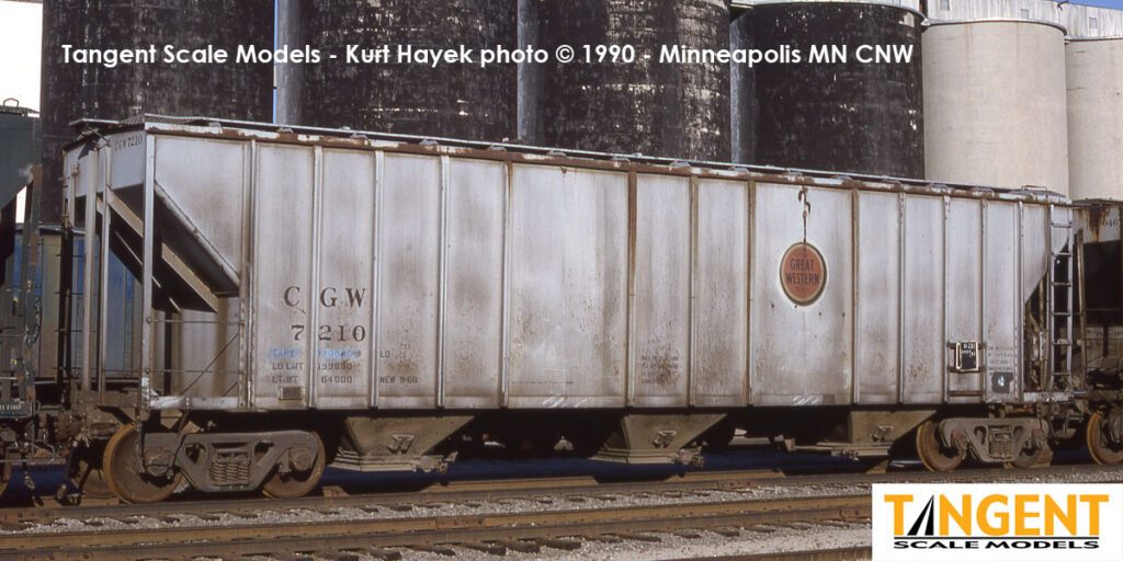 CGW "Delivery Gray 9-1966" GATC 4500 Covered Hopper - Tangent Scale Models