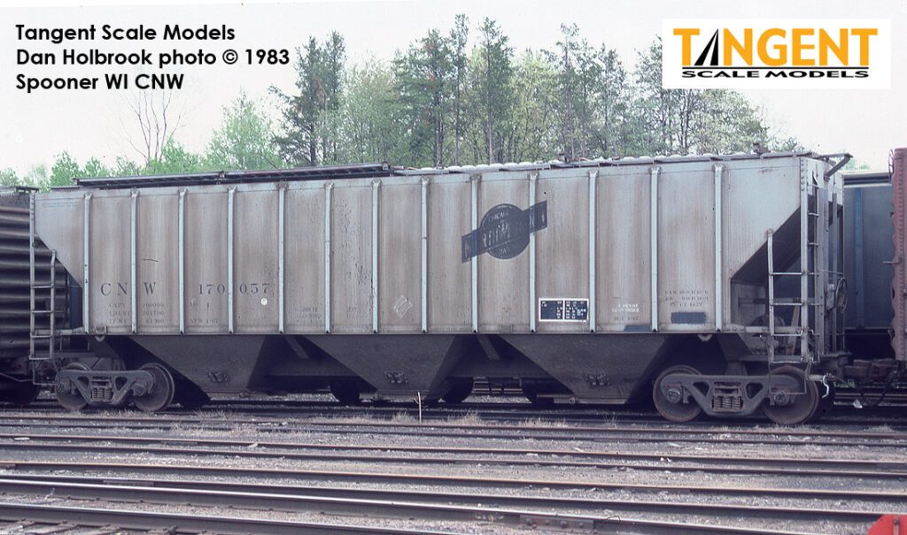 Chicago North Western (CNW) "Delivery 1-1967" PS4427 "High Side" Covered Hopper - Tangent Scale ...