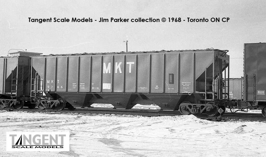 Missouri–Kansas–Texas (MKT) "Delivery Red 4-1968" PS4427 "High Side ...