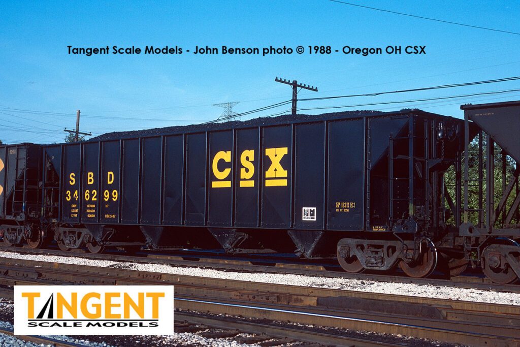 SOLD OUT: Seaboard System/CSXT (SBD/CSXT) "Black Repaint 1987+" Bethlehem Steel 3350CuFt Quad ...