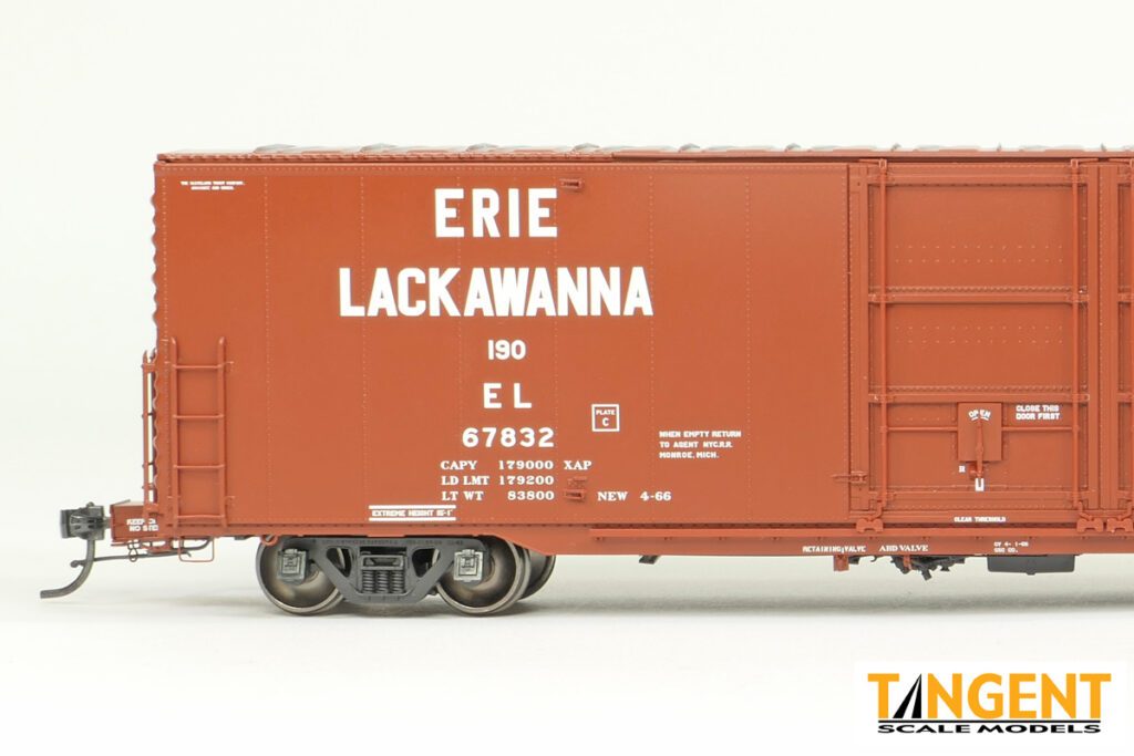 Erie Lackawanna (EL) "Delivery Red 1966" Greenville 6,000CuFt 60' Double Door Box Car - Tangent ...