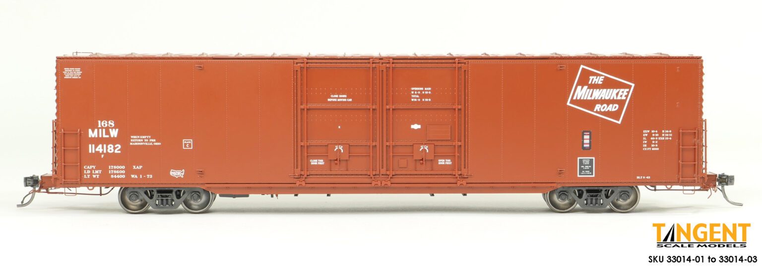 Milwaukee Road (MILW) "Red Repaint 1973+" Greenville 6,000CuFt 60 ...