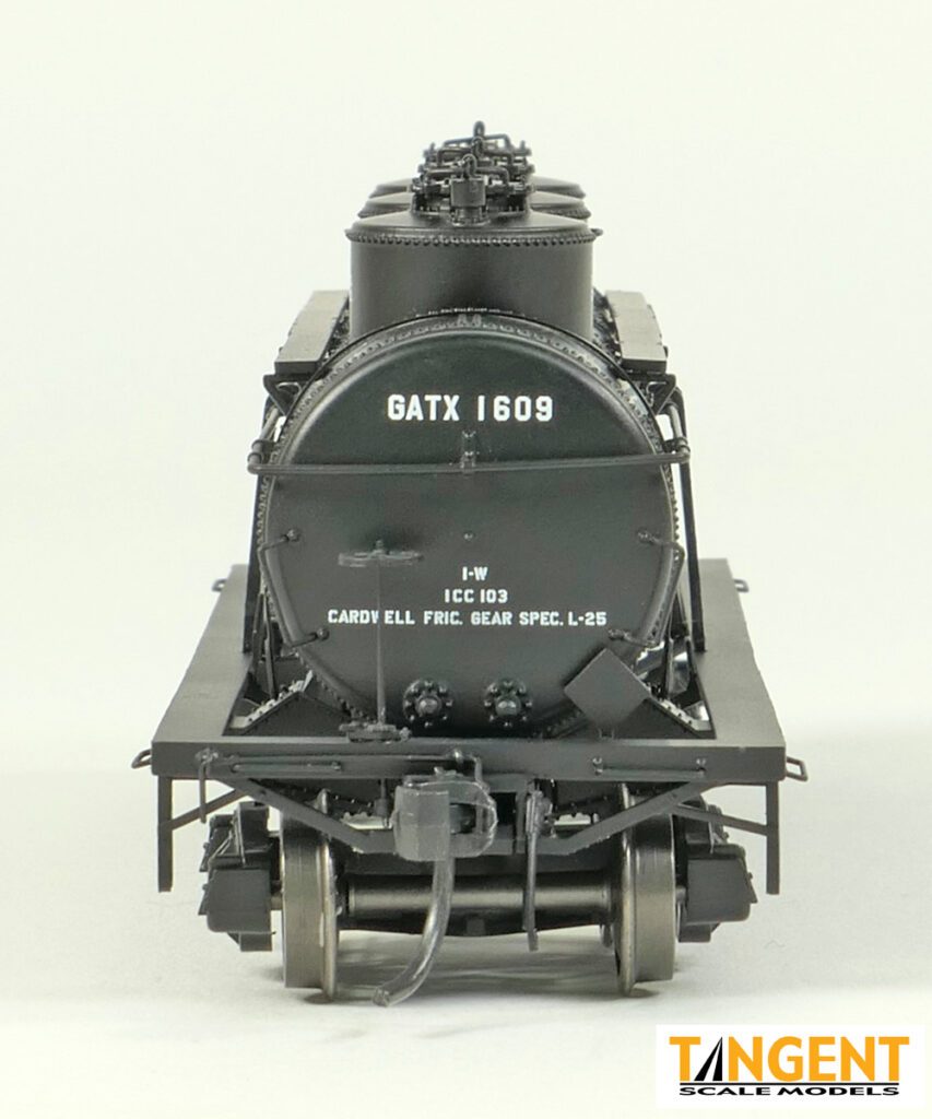 GATX "Black Lease" 1941+ GA 6,000 Gal 3-Compartment Tank Car - Tangent Scale Models