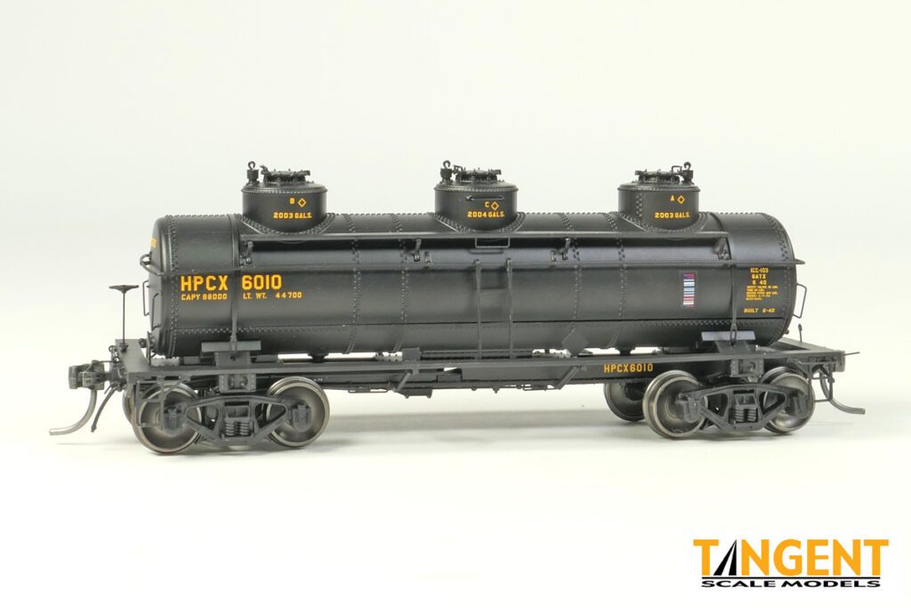 HPCX "Black Lease" 1970+ GA 6,000 Gal 3-Compartment Tank Car - Tangent ...
