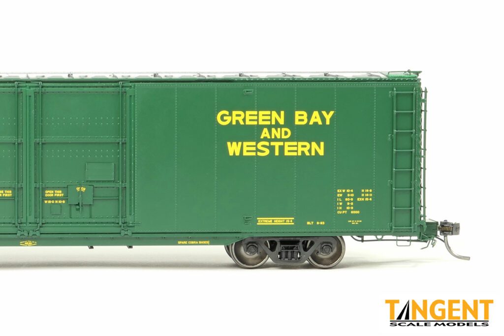 Green Bay & Western (GBW) "Delivery Green 9-1963" Greenville 6,000CuFt ...