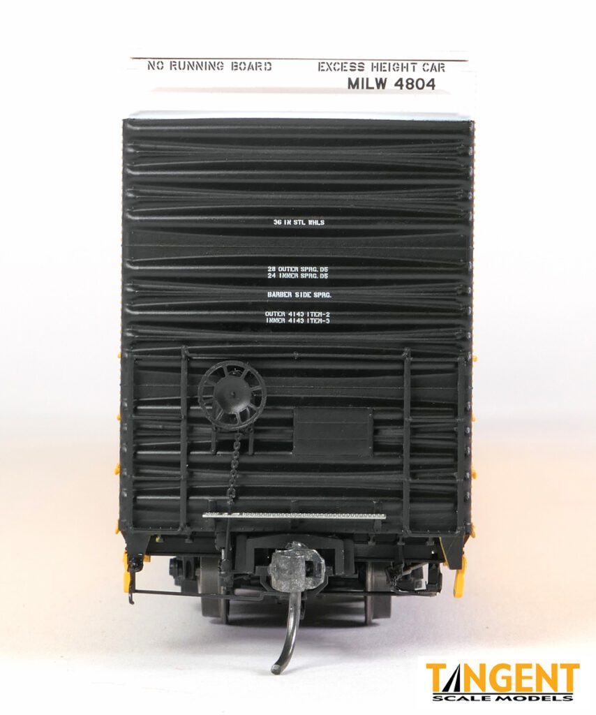 Milwaukee Road (MILW) "Delivery 1977 Yellow" Greenville 86' Double Plug Door Box Car - Tangent ...