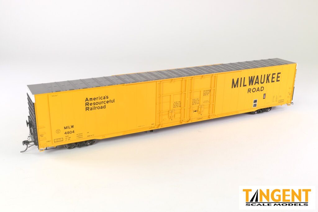 Milwaukee Road (MILW) "Delivery 1977 Yellow" Greenville 86' Double Plug ...