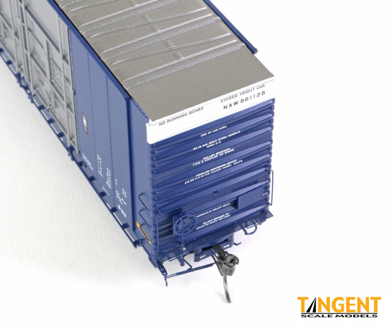 Norfolk & Western (N&W) "Delivery 12-1969 Blue" Greenville 86' Quad Plug Door Box Car - Tangent ...