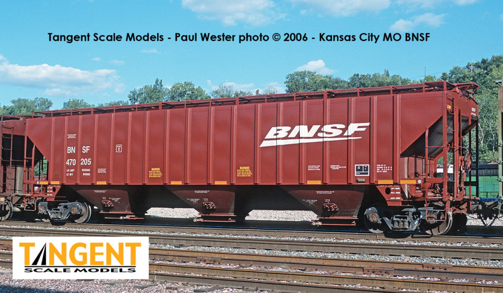 SOLD OUT: N Scale BNSF "Large Swoosh 2005" Trinity Industries Inc 4750CuFt Covered Hopper ...