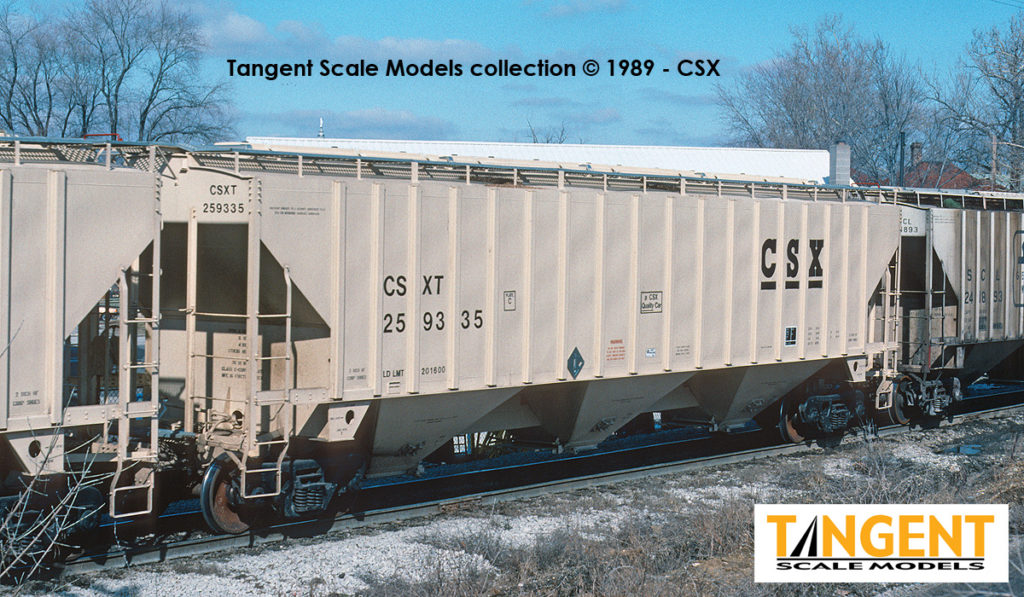 N Scale CSX "Delivery 10-1988" Trinity Industries Inc 4750CuFt Covered ...