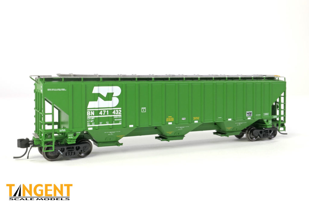 N Scale Burlington Northern (BN) "Delivery Cascade Green 8-1994" Trinity Industries Inc 4750CuFt ...