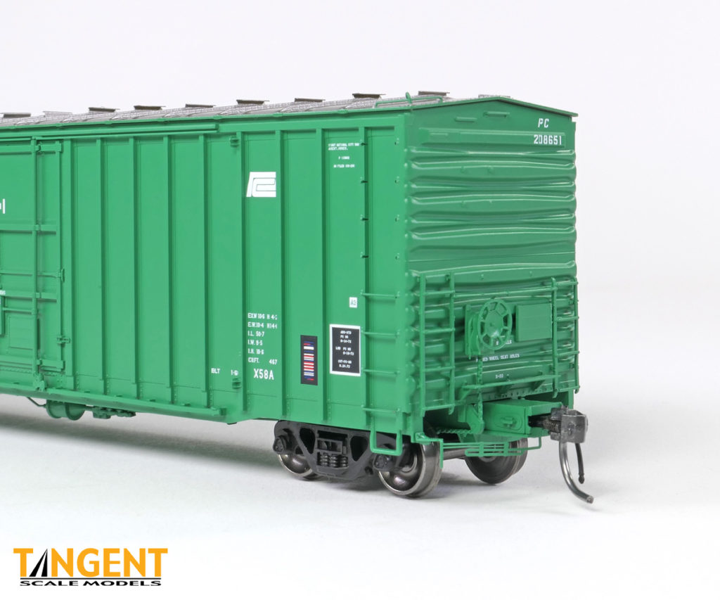 Penn Central (PC) "X58A Repaint 1972+ "PRR Shops X58 Plug Door Boxcar ...