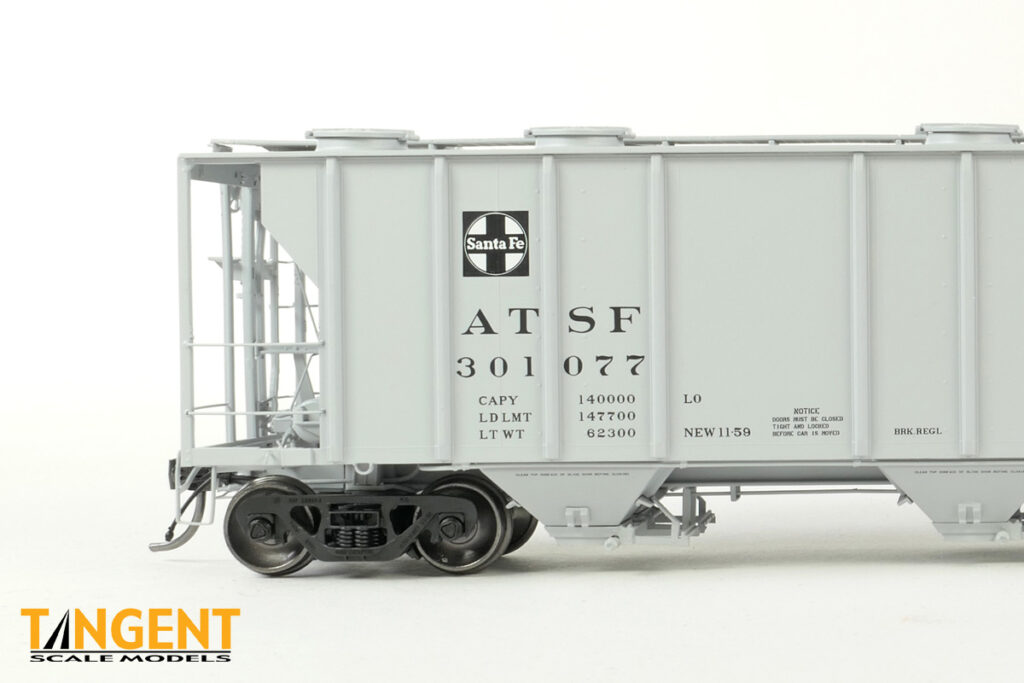 Atchison, Topeka & Santa Fe (ATSF) "Delivery Gray 11-1959 GA-119" Pullman-Standard PS-2 3215CuFt ...