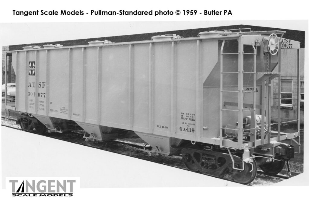 Atchison, Topeka & Santa Fe (ATSF) "Delivery Gray 11-1959 GA-119 ...