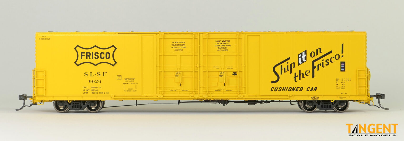 St. Louis–San Francisco Railway (SLSF) "Original Yellow 2-1969" Thrall ...