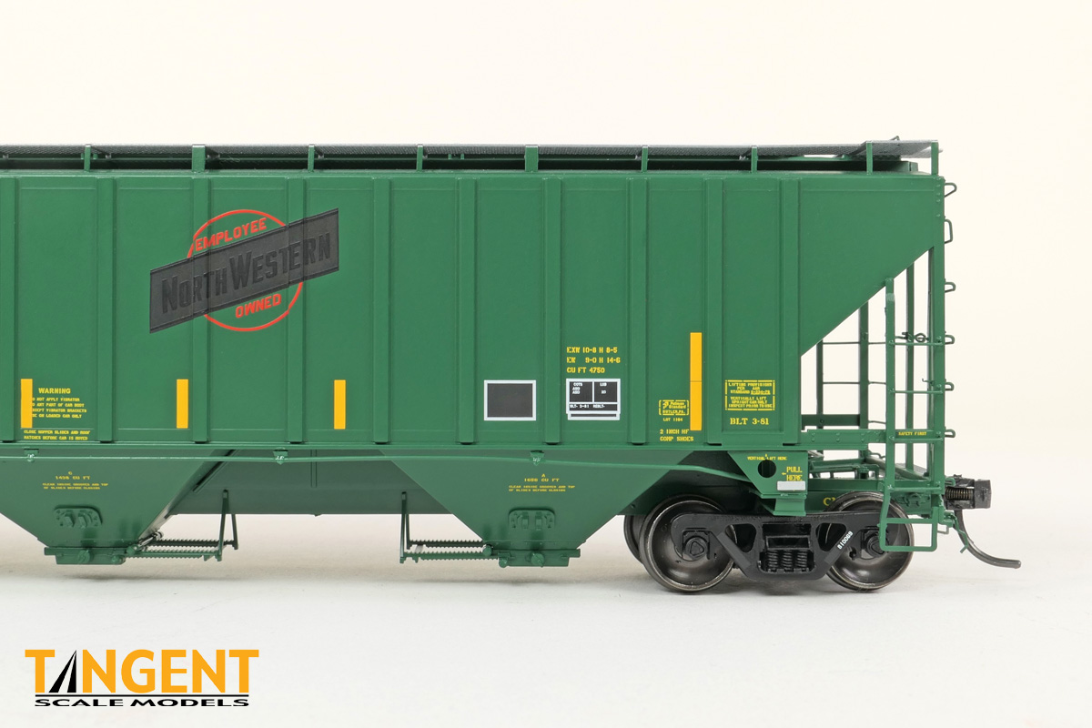 Caney Fork and Western Railroad (CFWR) "ex-CNW Restencil" 2021+ PS4750 Covered Hopper - Tangent ...