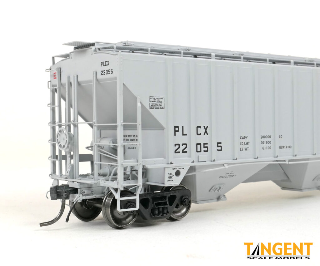 Pullman Leasing Co (PLCX) "Gray Lease" 4-1980 PS4750 Covered Hopper ...