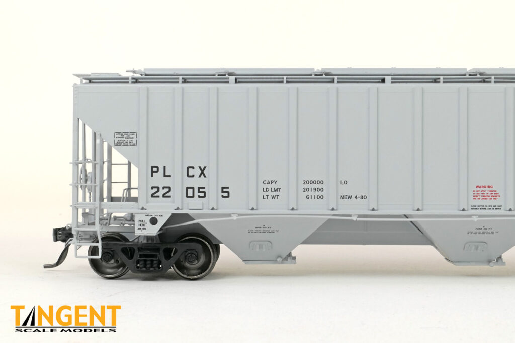 Pullman Leasing Co (PLCX) "Gray Lease" 4-1980 PS4750 Covered Hopper ...