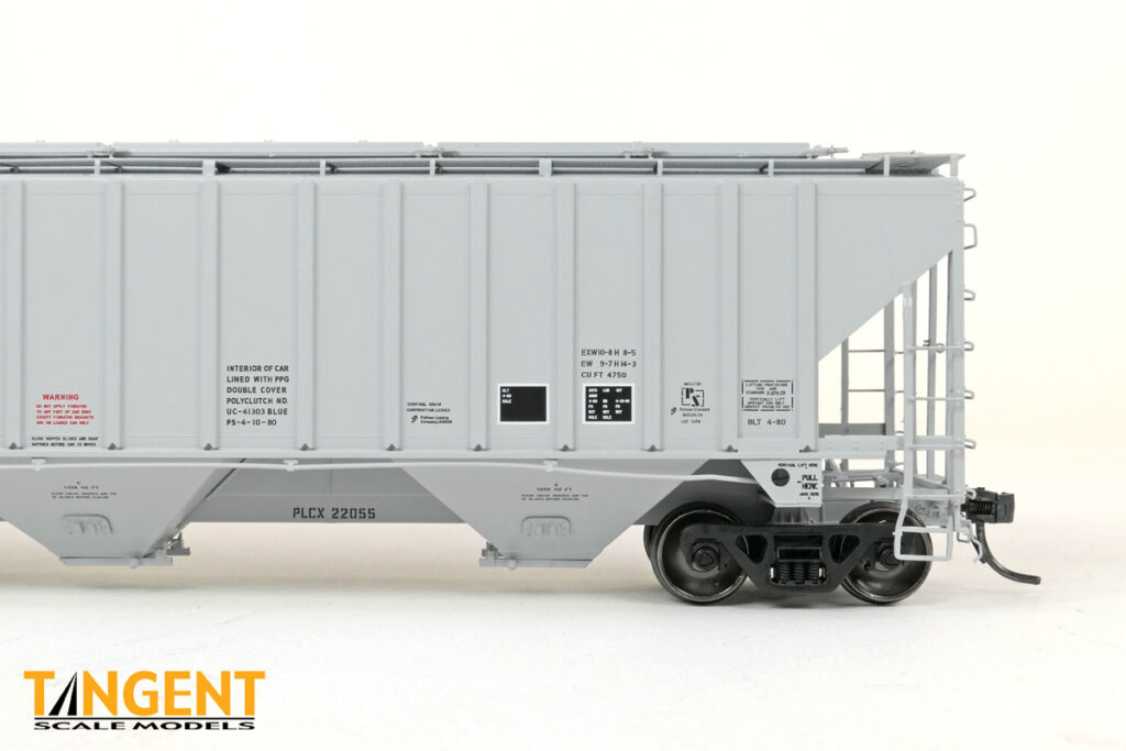 Pullman Leasing Co (PLCX) "Gray Lease" 4-1980 PS4750 Covered Hopper ...