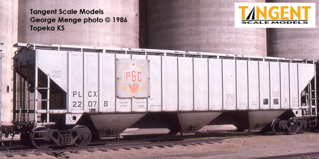 Pullman Leasing Co (PLCX) "Producer's Grain" 1980 PS4750 Covered Hopper ...