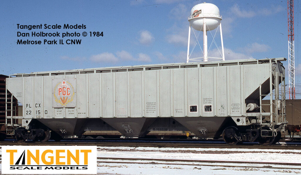 Pullman Leasing Co (PLCX) "Producer's Grain" 1980 PS4750 Covered Hopper ...