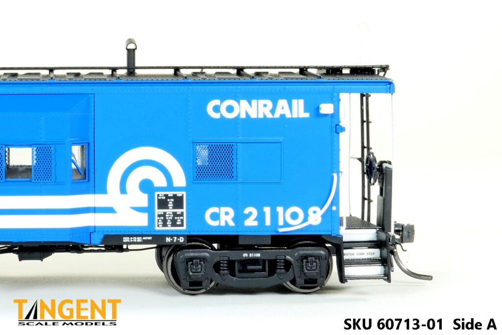 Conrail (CR) N7D "Blue Repaint 6-1976" Erie ICC Bay Window Caboose ...