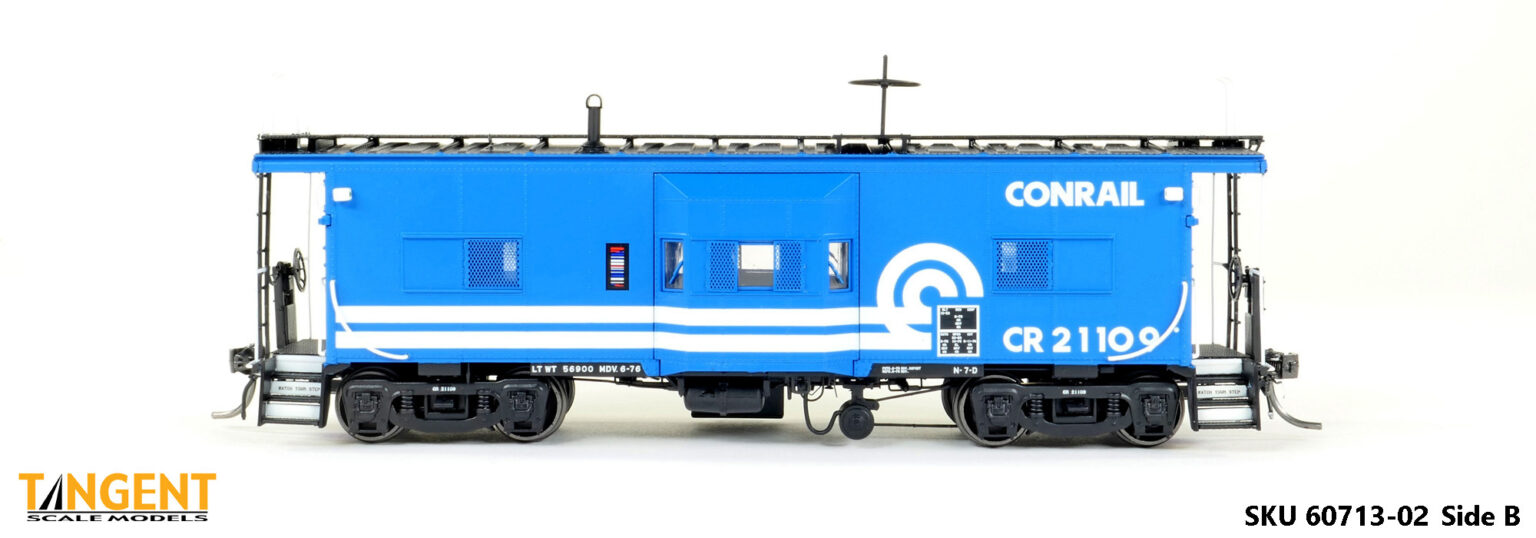 Conrail (CR) N7D "Blue Repaint 6-1976" Erie ICC Bay Window Caboose ...