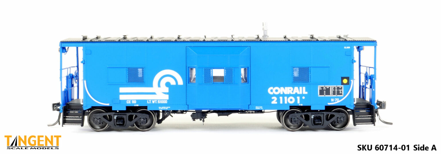 Conrail (CR) N7D "Blue Repaint 1981+ Era" Erie ICC Bay Window Caboose ...