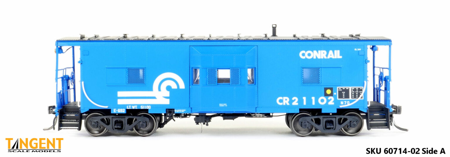 Conrail (CR) N7D "Blue Repaint 1981+ Era" Erie ICC Bay Window Caboose ...