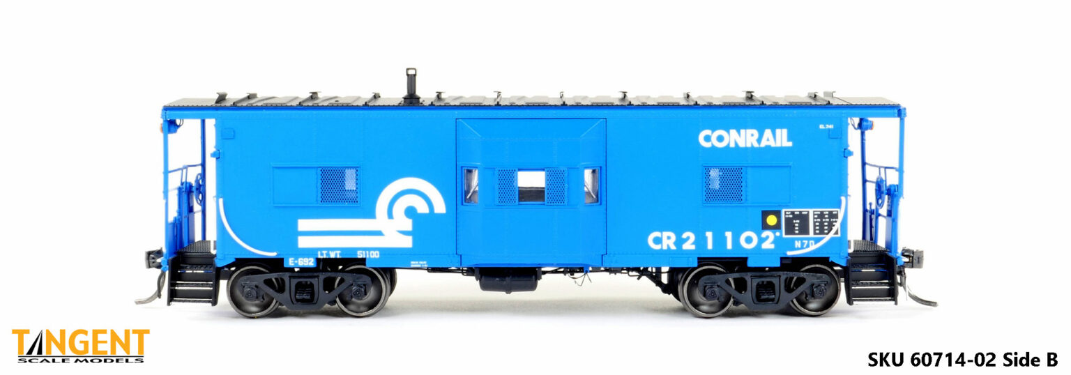 Conrail (CR) N7D "Blue Repaint 1981+ Era" Erie ICC Bay Window Caboose ...