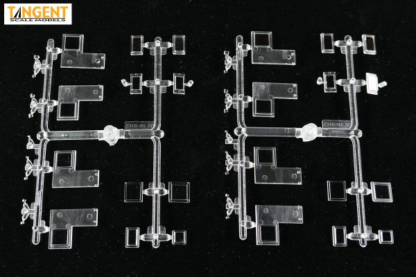 Parts Sprue - Erie ICC Bay Window Caboose - Clear Parts - Tangent Scale ...